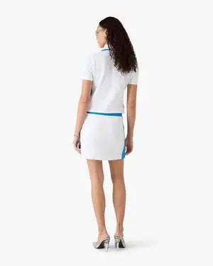 Casablanca Tennis Club Cut-out Polo Shirt
