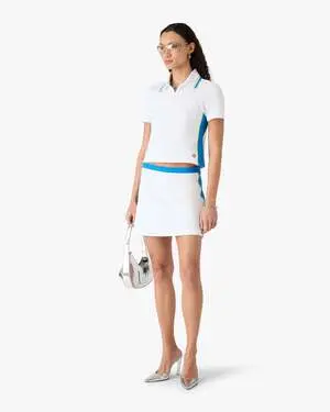 Casablanca Tennis Club Cut-out Polo Shirt