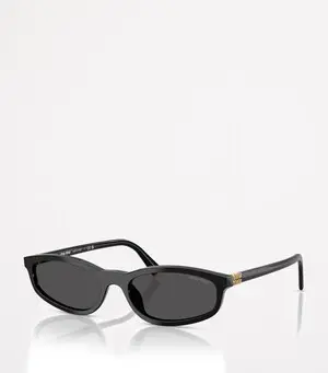 Miu Miu Acetate Oval Sunglasses