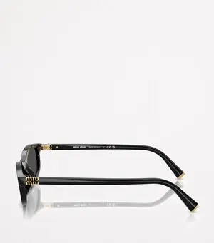 Miu Miu Acetate Oval Sunglasses