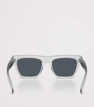 Prada Acetate Rectangular Sunglasses - Grey