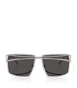 Prada Metal Runway Sunglasses - Clear