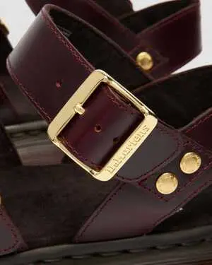 Dr. Martens Gryphon Atlas Leather Gladiator Sandals - Brown