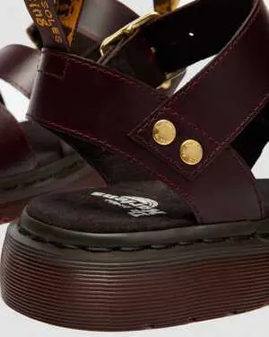 Dr. Martens Gryphon Atlas Leather Gladiator Sandals - Brown