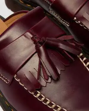 Dr. Martens Adrian Leather Mules - Red