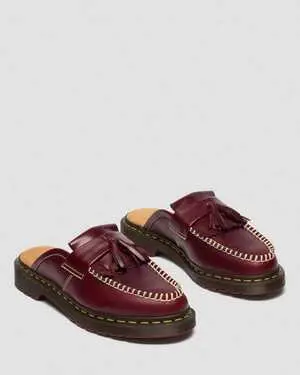 Dr. Martens Adrian Leather Mules - Red