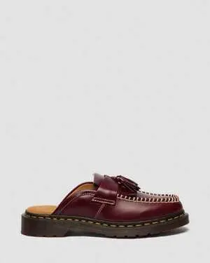 Dr. Martens Adrian Leather Mules - Red