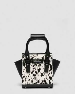 Dr. Martens Extra Small Dalmatian Hair-on Leather Tote - Cream