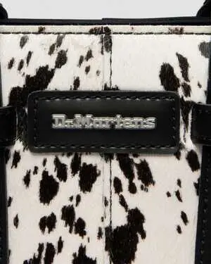 Dr. Martens Extra Small Dalmatian Hair-on Leather Tote - Cream