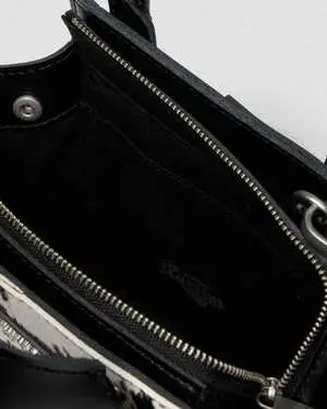 Dr. Martens Extra Small Dalmatian Hair-on Leather Tote - Cream