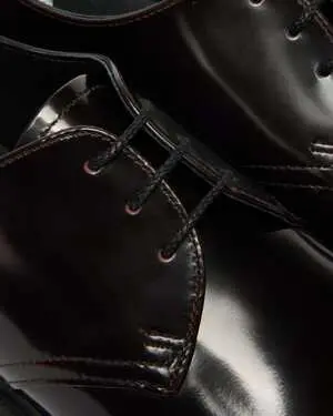 Dr. Martens Mayfare Rub Off Leather Shoes - Red