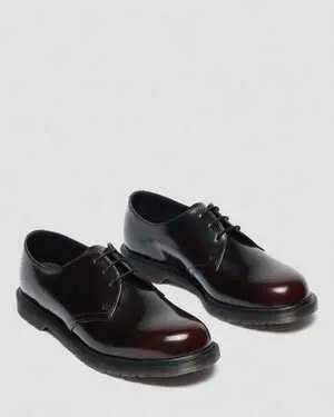 Dr. Martens Mayfare Rub Off Leather Shoes - Red