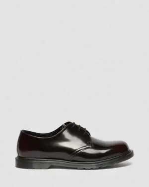 Dr. Martens Mayfare Rub Off Leather Shoes - Red