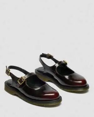 Dr. Martens Madaline Slingback Mary Jane Shoes - Red