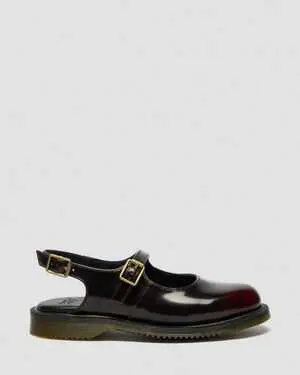 Dr. Martens Madaline Slingback Mary Jane Shoes - Red