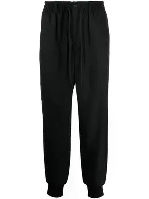 Y3 Drawstring-waist Tapered-leg Trousers