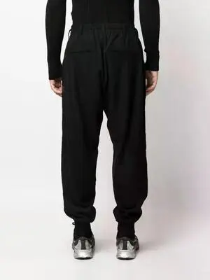 Y3 Drawstring-waist Tapered-leg Trousers