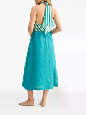 ERES A-line Skirt With Front Button Fastening - Blue