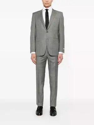 Canali Checked Suit - Grey