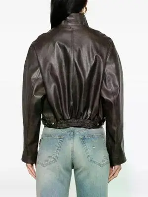 LOW CLASSIC Zipped Cropped Jacket
