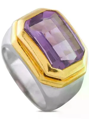 LB EXCLUSIVE Amethyst And Gold Ring