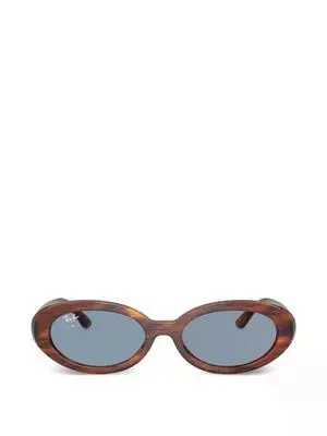 Ray-ban Oval-frame Sunglasses - Brown