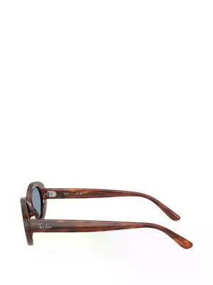 Ray-ban Oval-frame Sunglasses - Brown