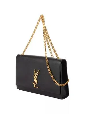 Saint Laurent Kate Chain-strap Leather Shoulder Bag - Black
