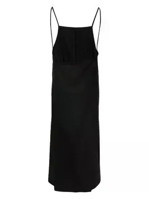 BASERANGE Yumi Apron Silk Midi Dress