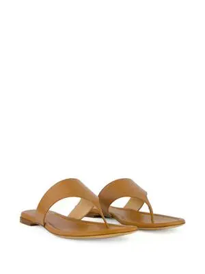 FRANCESCO RUSSO Leather Flat Sandals