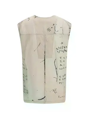 Rick Owens Printed Sleeveless Top