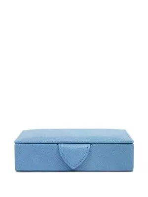 Smythson Small Panama Square Trinket Box - Blue