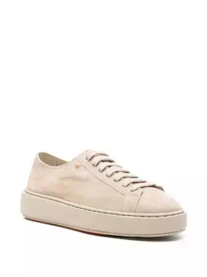 Santoni Lace-up Suede Sneakers