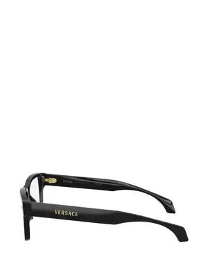 Versace Square Frame Eyeglasses - Black