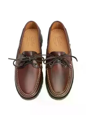 Paraboot Laced Loafers With Stitched Detailing - Brown