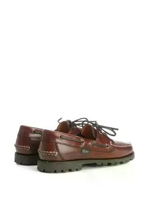 Paraboot Laced Loafers With Stitched Detailing - Brown