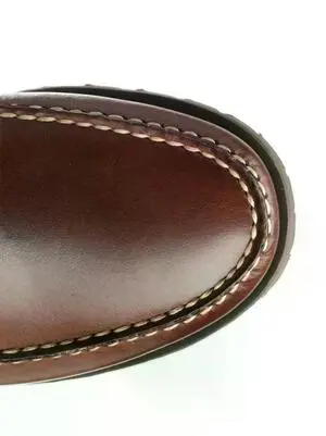 Paraboot Laced Loafers With Stitched Detailing - Brown