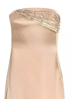 GENNY Embellished Strapless Maxi Dress