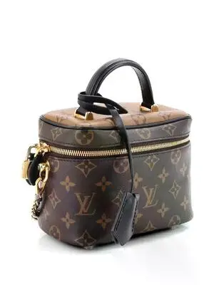 LOUIS VUITTON Vanity Handbag Reverse Monogram Canvas Pm Satchel