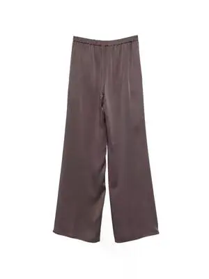 Antonelli Firenze Elasticated-waistband Palazzo Pants - Purple