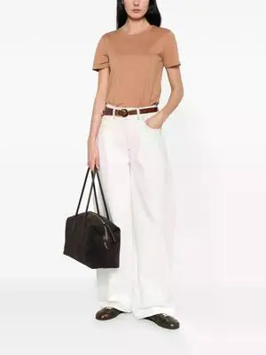 ROBERTO COLLINA Crew-neck T-shirt - Brown