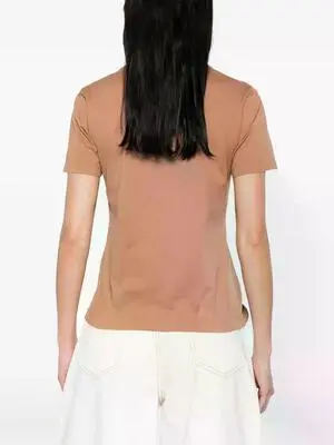 ROBERTO COLLINA Crew-neck T-shirt - Brown