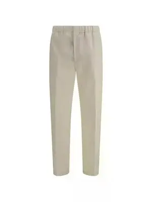 LARDINI Elasticated Trousers - Neutrals