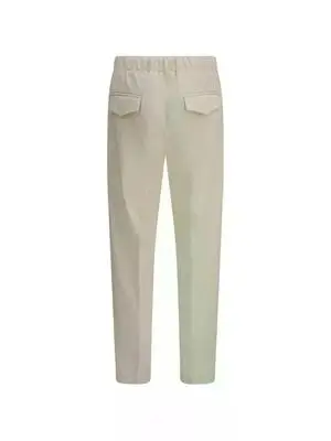 LARDINI Elasticated Trousers - Neutrals