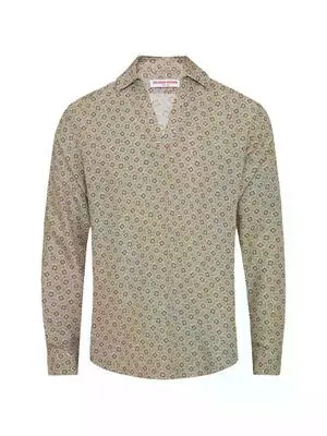 Orlebar Brown Ridley Patterned V-neck T-shirt - Neutrals