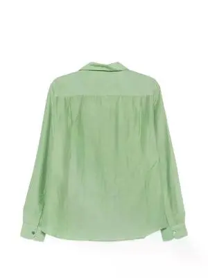 BAZISZT Flower-embroidered Shirt