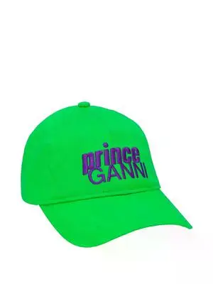 GANNI X Prince Logo-embroidered Baseball Cap - Green
