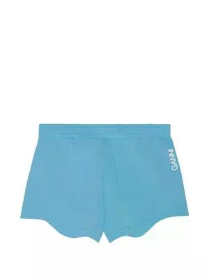 GANNI Logo-print Shorts