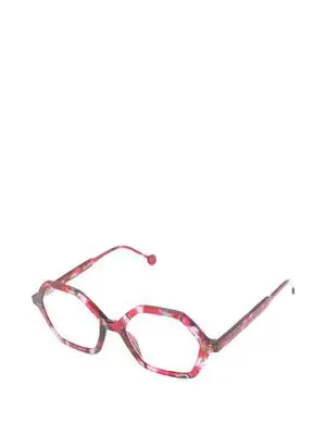 L.A. EYEWORKS Crumpet Geometric-frame Glasses