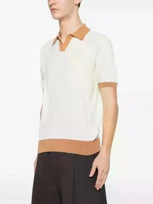 Canali Contrast-trim T-shirt